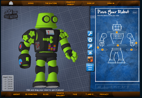 My Robot Nation creates Personalized 3D Printed Robots Just For You